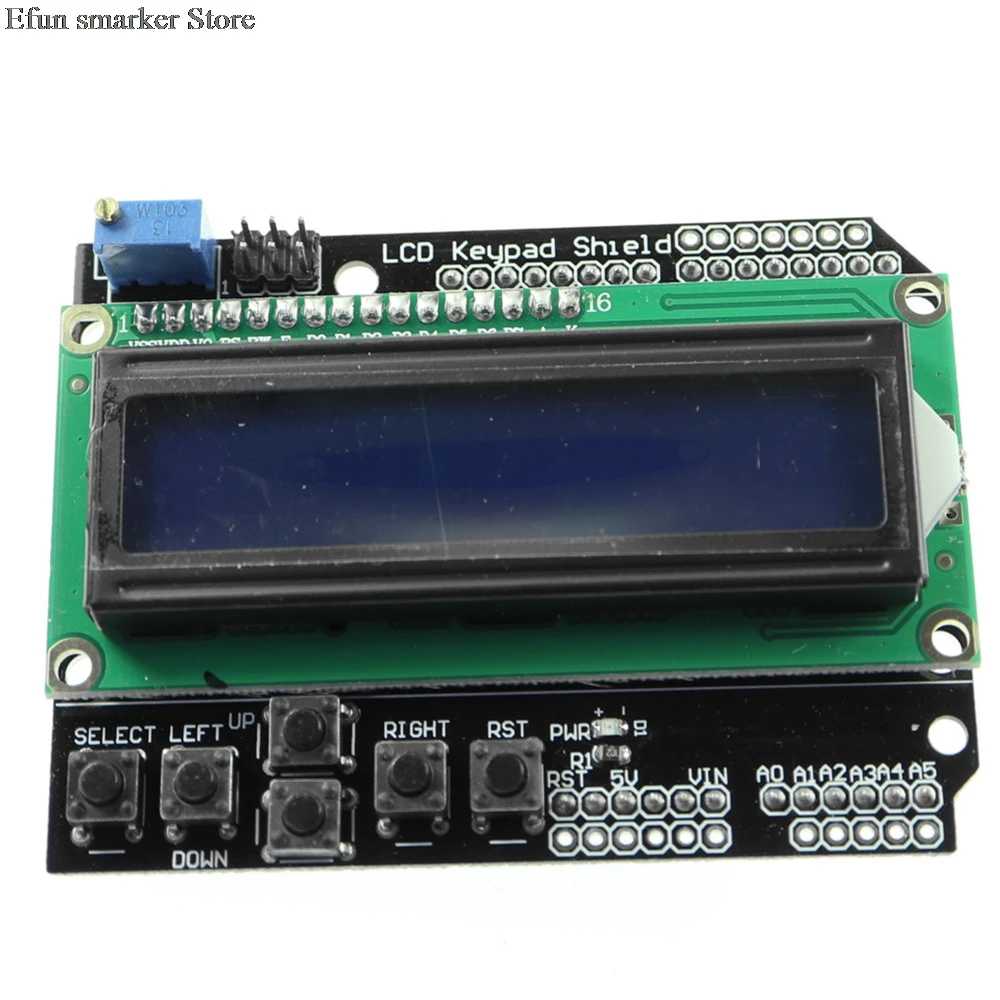 1 Uds KJ204 LCD teclado escudo LCD1602 LCD 1602 módulo pantalla para arduino ATMEGA328 ...