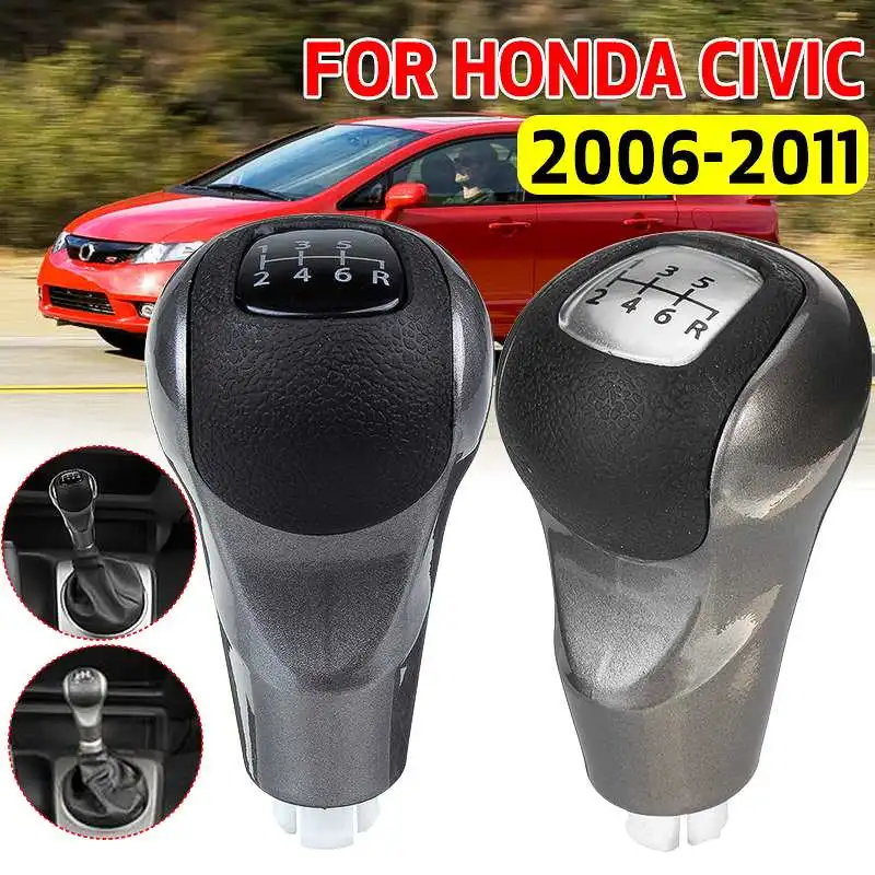 5-6-Speed-Manual-Gear-Shift-Knob-Stick-Ball-Head-Knob-Handbrake-Cover ...