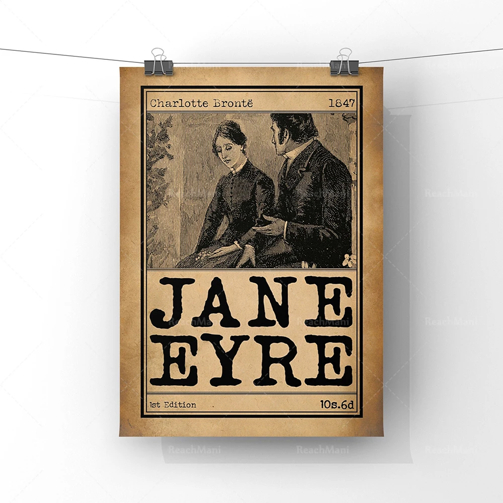 Jane Eyre Vintage Book Cover