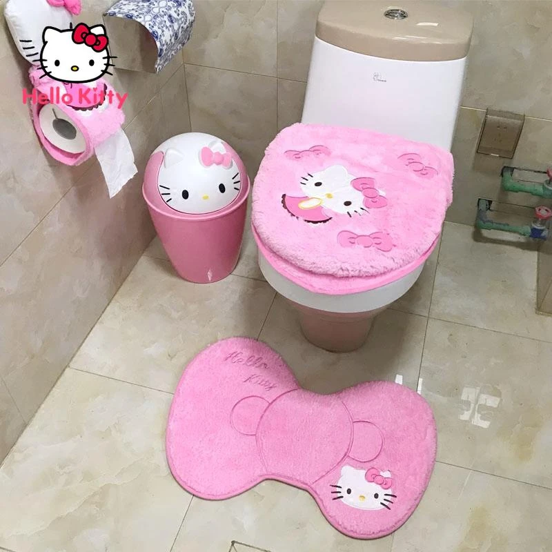 Hello Kitty Cute Toilet Seat Cushion Household Paste Toilet Seat ...