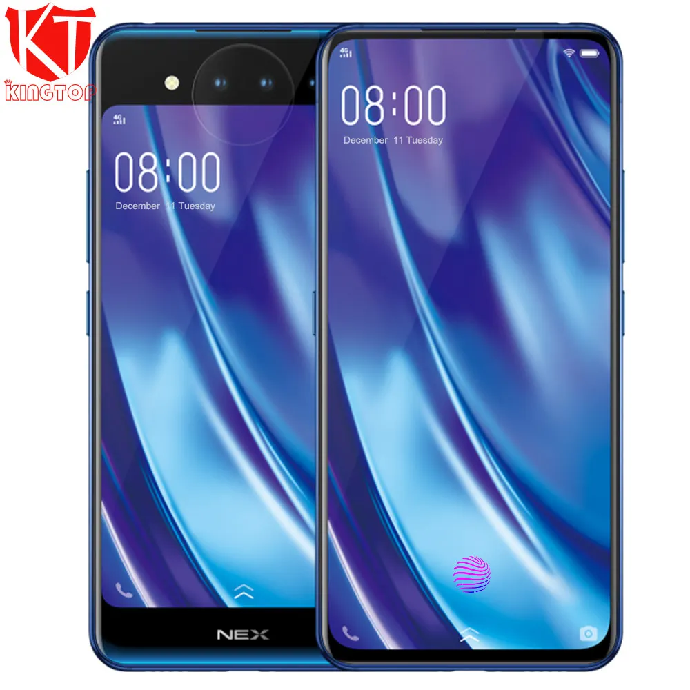 원래 vivo nex 2 더블 스크린 휴대 전화 6.39 "10 gb 128 gb snapdraon 845 안드로이드 9 celular 4g 카메라 12mp 휴대 전화|휴대 ...