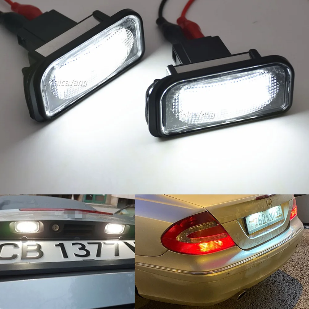 2x-For-Mercedes-Benz-C-CLK-Class-W203-C209-W209-Canbus-LED-License ...