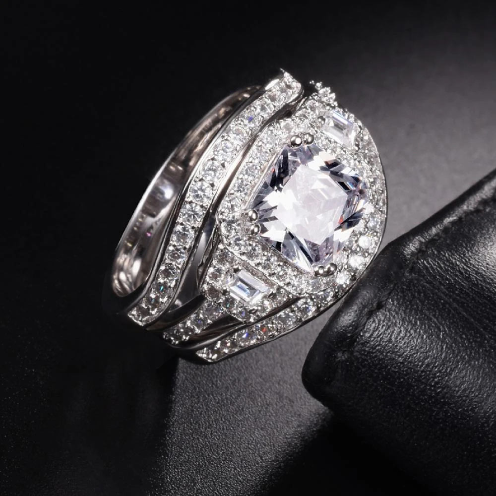 Princess Cut Diamond Ring On Finger