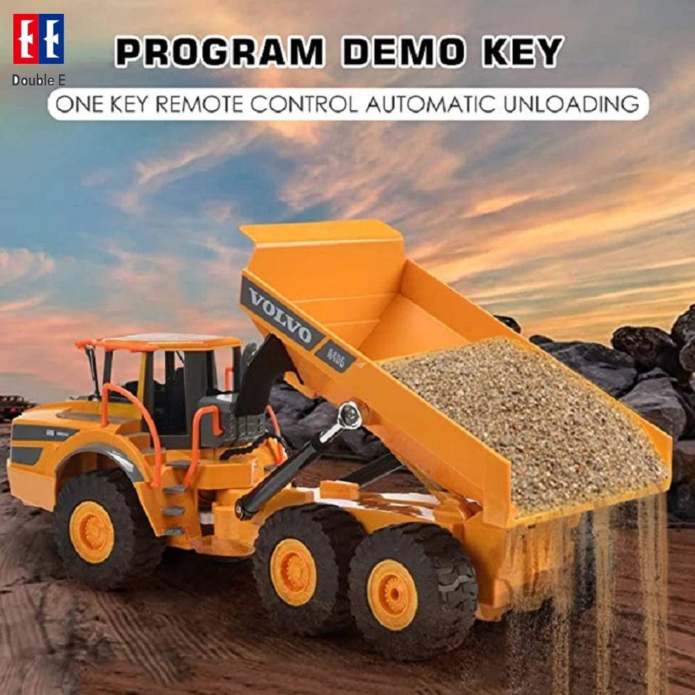 Double E 1:24 Rc Truck Dumper Caterpillar Tractor 2.4ghz Radio ...