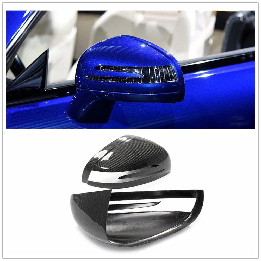 Real Carbon Fiber Mirror Cover For Mercedes-benz R172 Slk 2010+ Slk200 ...