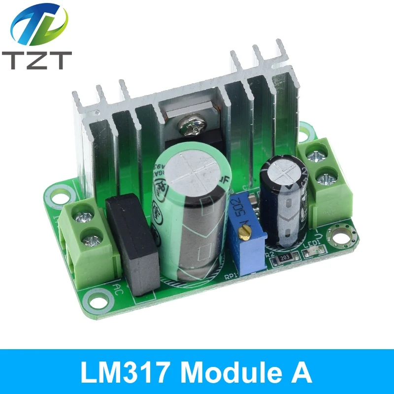 Регулируемый понижающий преобразователь LM317T, понижающий модуль печатной платы, линейный ...