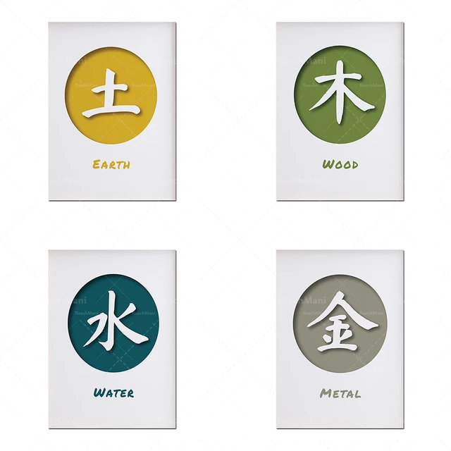 Japanese 5 Elements Symbols