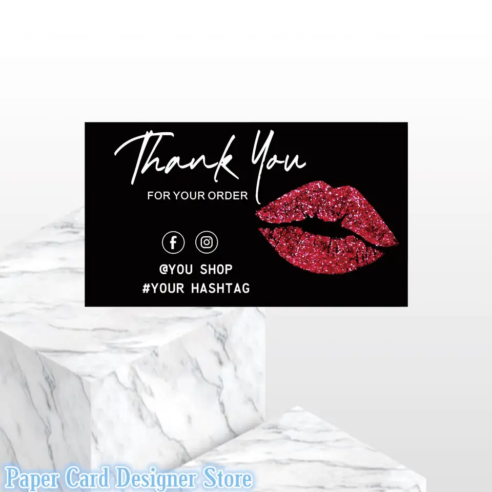 Lipstick Business Cards