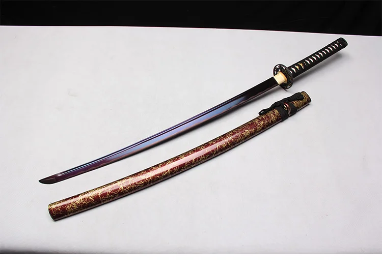 Color Blade Real Katana Japanese Swords Samurai Espadas Handmade 1045 ...