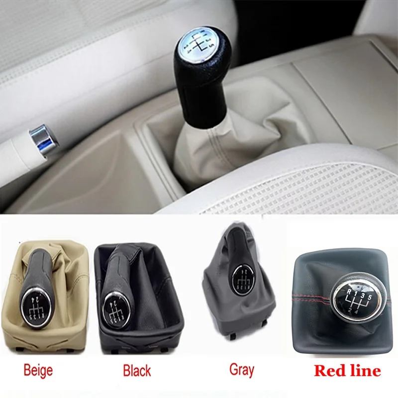 5 Speed Car Gear Shift Knob With Gaitor Boot Cover For Volkswagen Vw ...