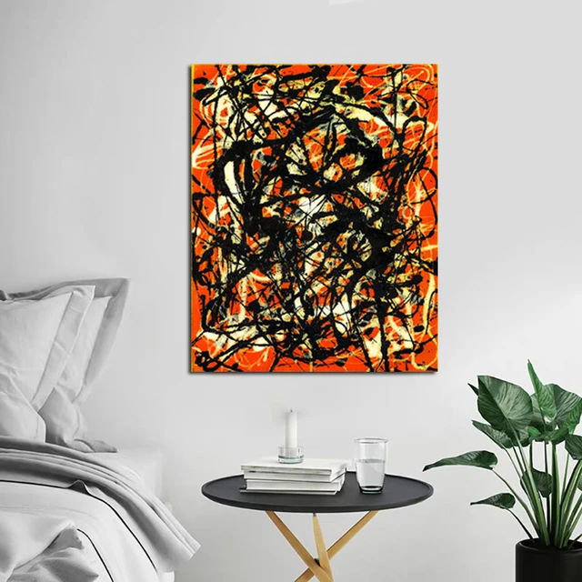 Jackson Pollack De Forma Libre TERRE D'HORSE Pintura Abstracta De