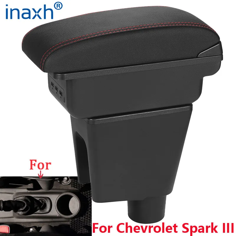 For-Chevrolet-Spark-Armrest-Box-For-Chevrolet-Spark-3-III-Aveo-T200-Car ...