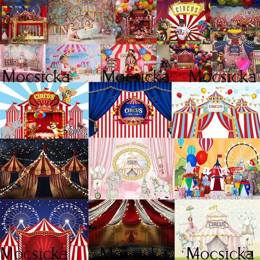 Circus Backdrop For Birthday