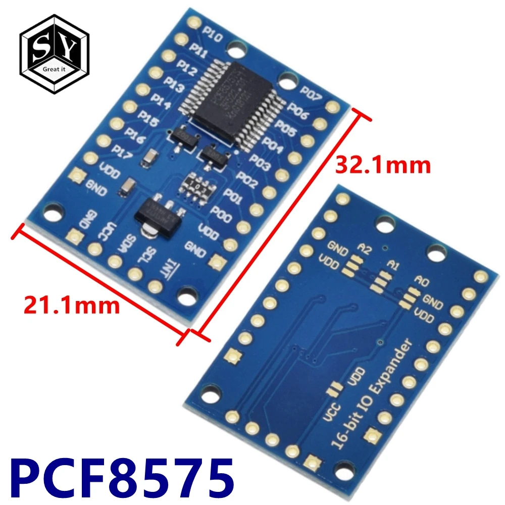 Módulo expansor IO PCF8575, circuitos integrados I2C a 16IO para arduino, 1 unidad|Circuitos ...