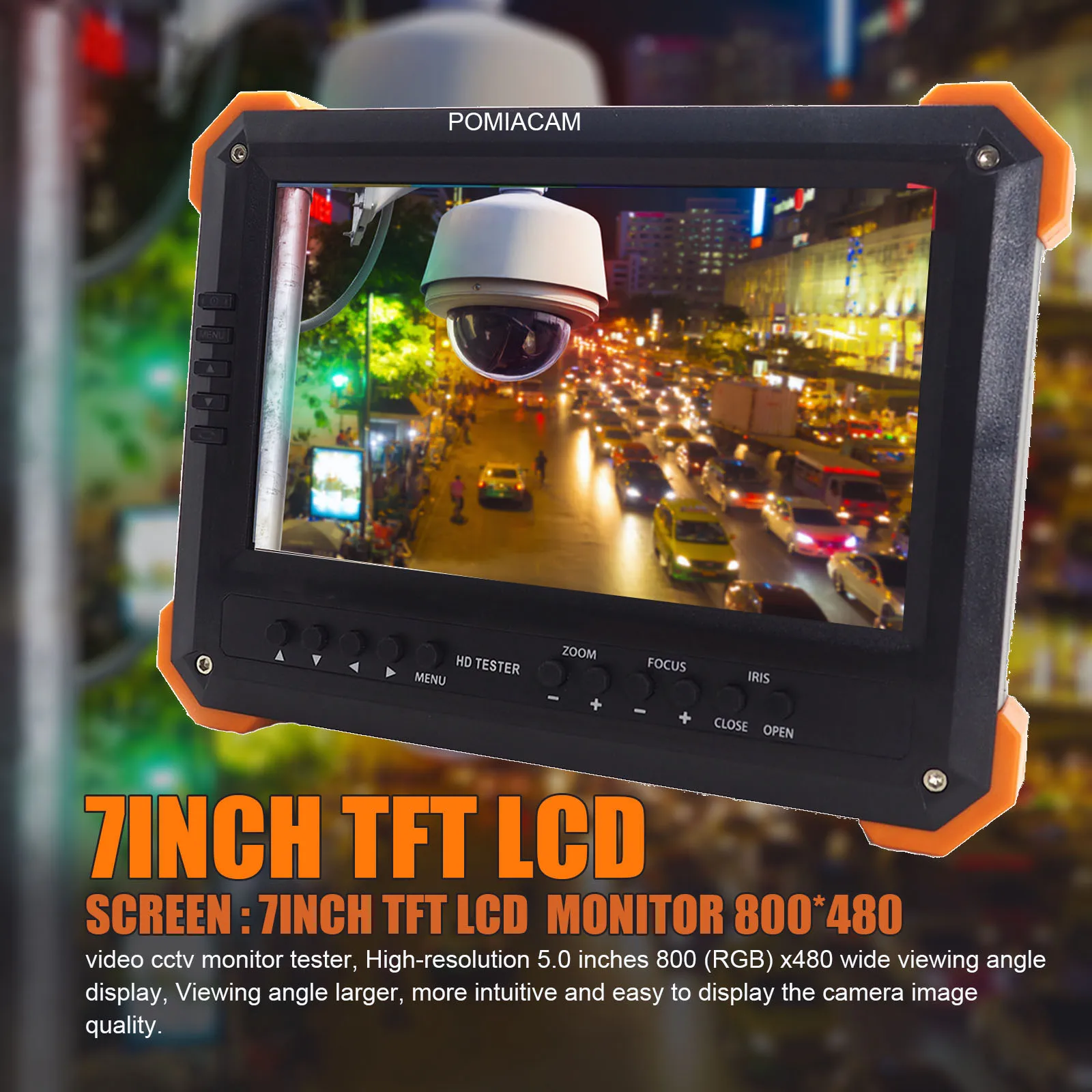 X41tac 7 polegada tela lcd 4 em 1 funções completas cctv testador de ...