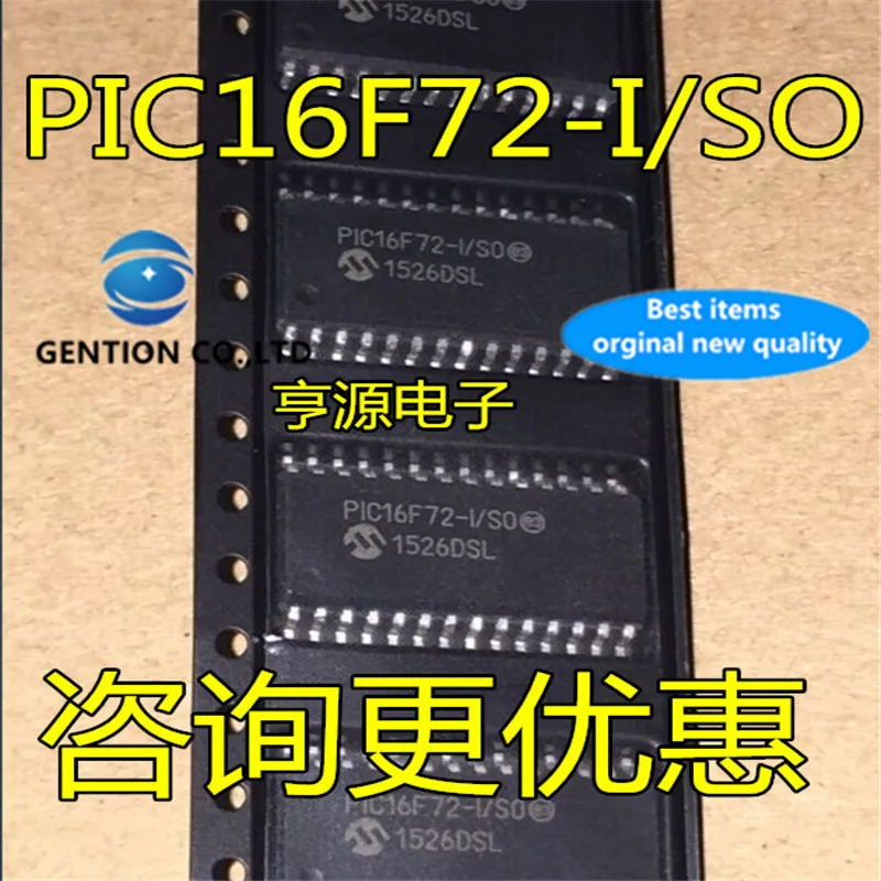 10Pcs PIC16F72 PIC16F72 I /SO SOP 28 8 bit flash microcontroller in ...