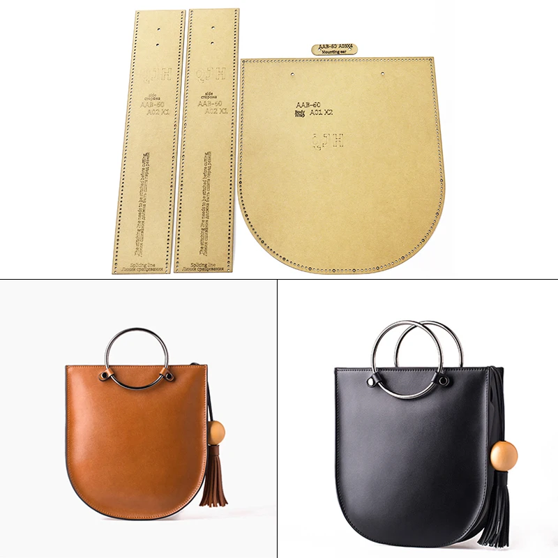 1set Of Leather Craft Fashion Handbag Shoulder Bags Crossbody Bag ...