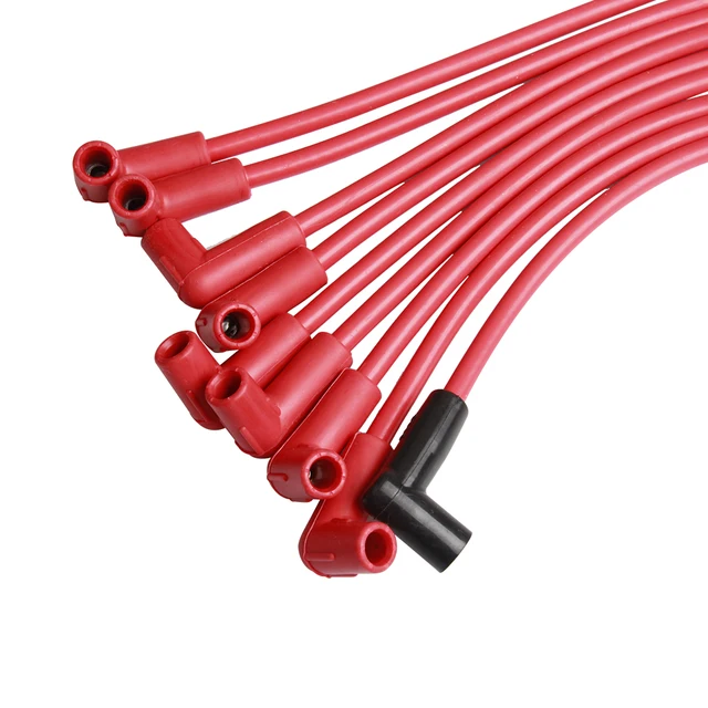 Find Ford Racing Spark Plug Wires Spiral Wound 9mm Black 45 Degree ...