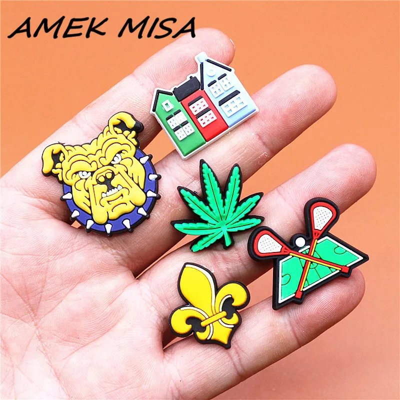 Jewelry & Beauty Flower Crock Charm Set Pink Charm Black Charm White ...