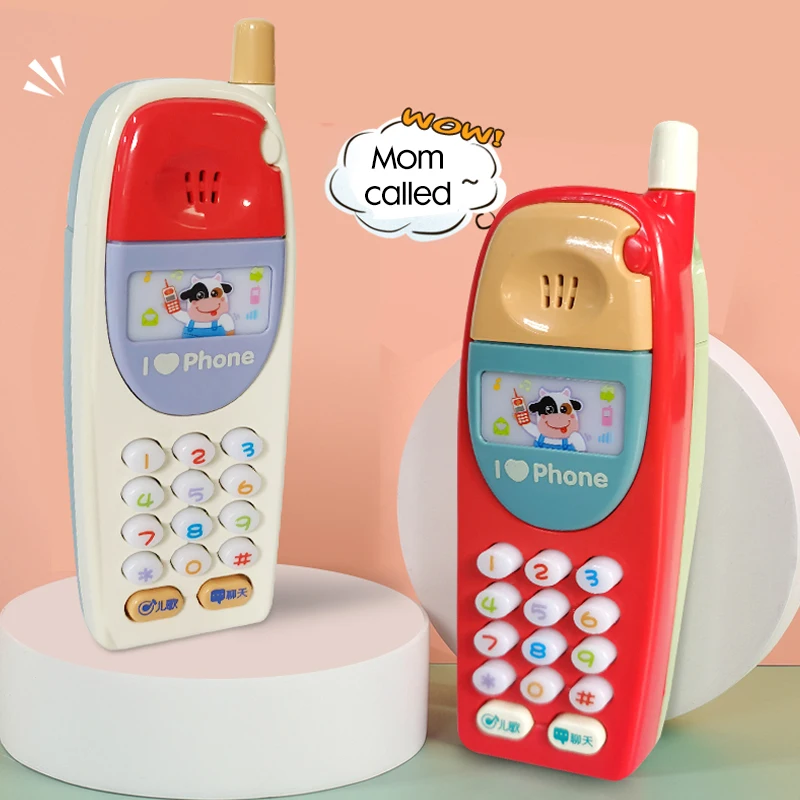 Kids-Learning-Toys-Baby-Mobile-Phone-Toy-English-Machine-With-Light ...