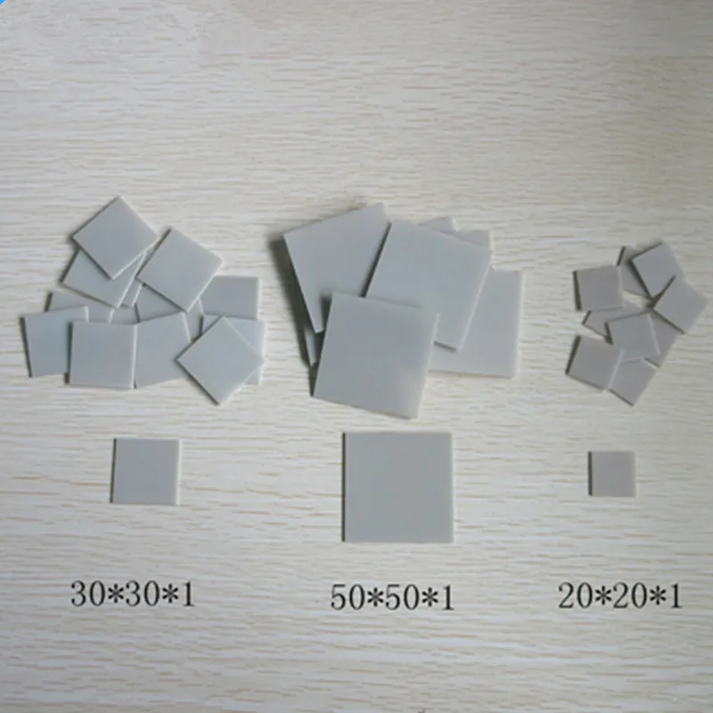 ALN aluminium nitride ceramic plate 3.6x3.6 / 50x50 without hole ...