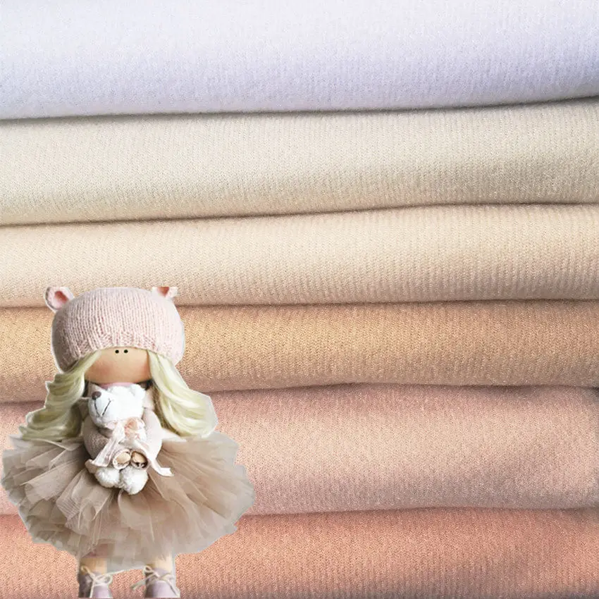 Width-145cm-Light-Khaki-Doll-Skin-Fleece-Fabric-Tissu-Solid-Color-Plush ...