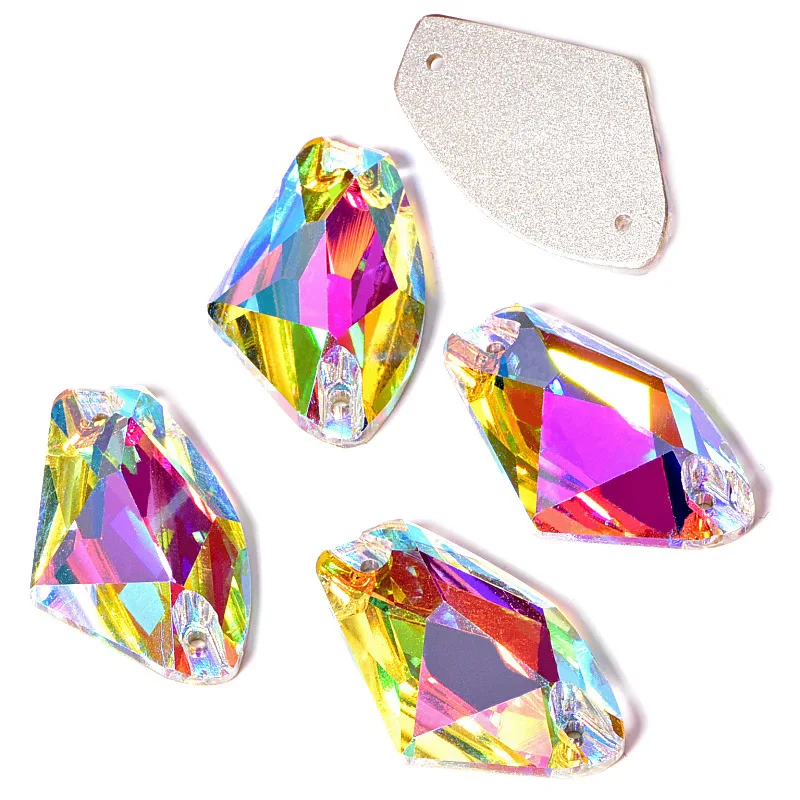 AAAAA-Quality-Axe-Shape-Glass-Strass-Sew-On-Rhinestone-Sewing ...