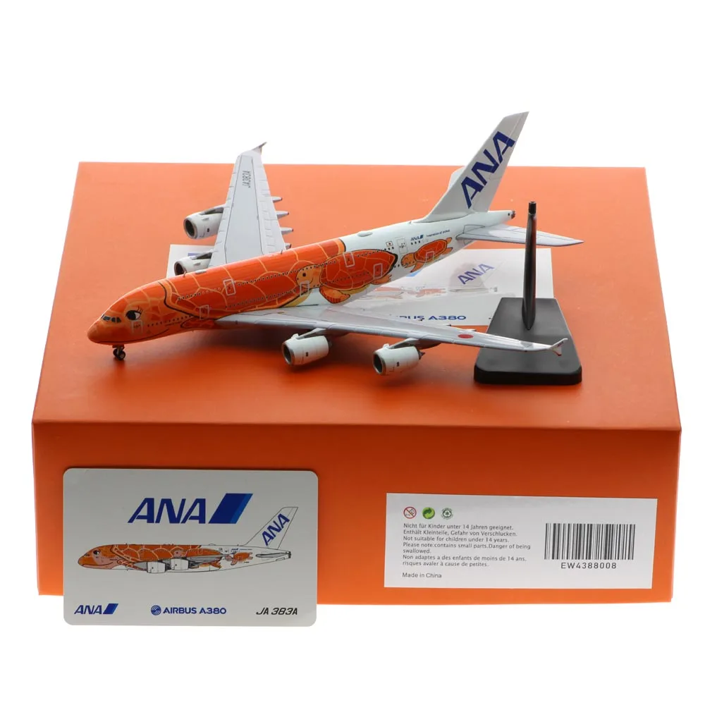 1:400 Alloy Collectible Plane Jc Wings Ew4388008 Ana Airlines "flying Honu Livery" Airbus A380 ...