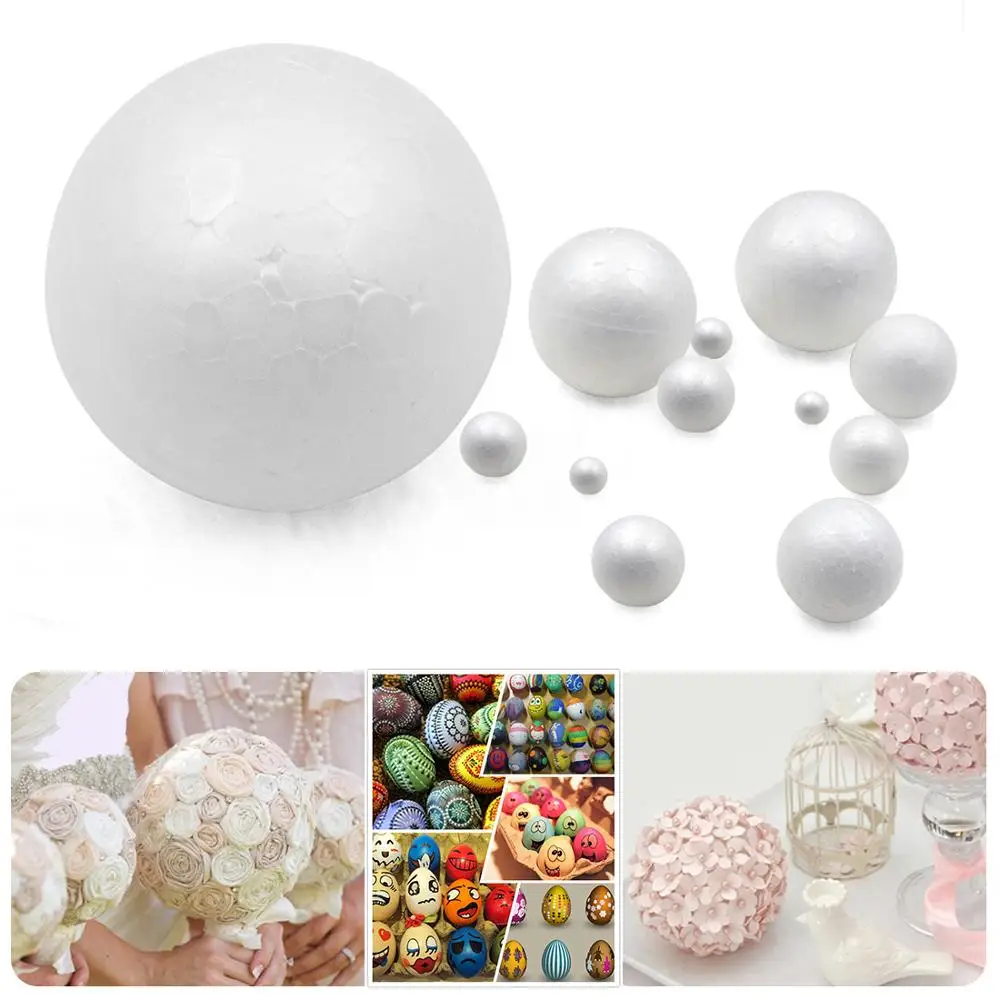 New XMAS Party Polystyrene Styrofoam Foam Ball Round DIY Accessory ...