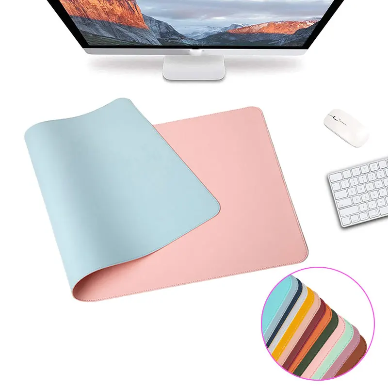 Double-side Mouse Pad Anti-slip Waterproof PU Leather 30*60 - NZshopsmart