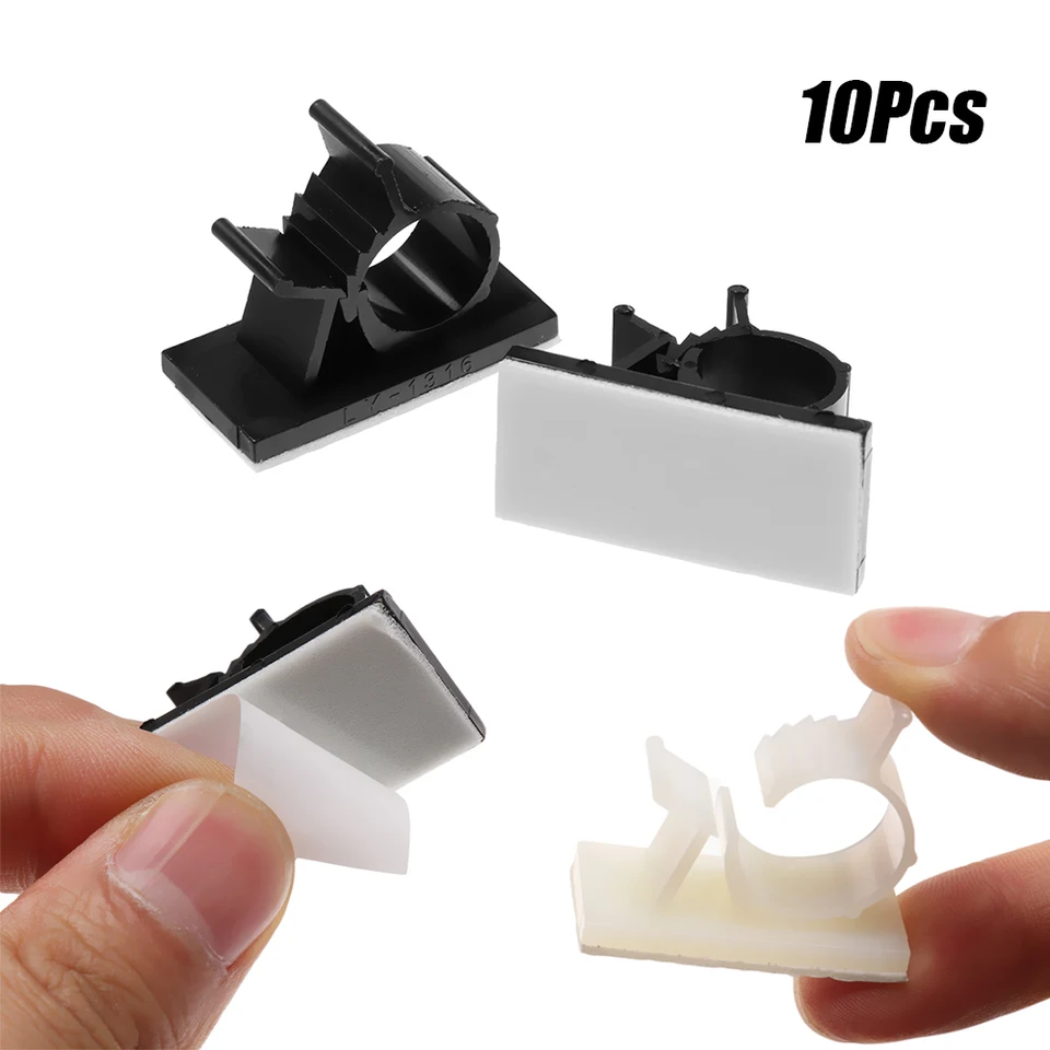 en Hogar chudian 80pcs Clips de Cables Adhesiva Abrazadera Cable TV ...