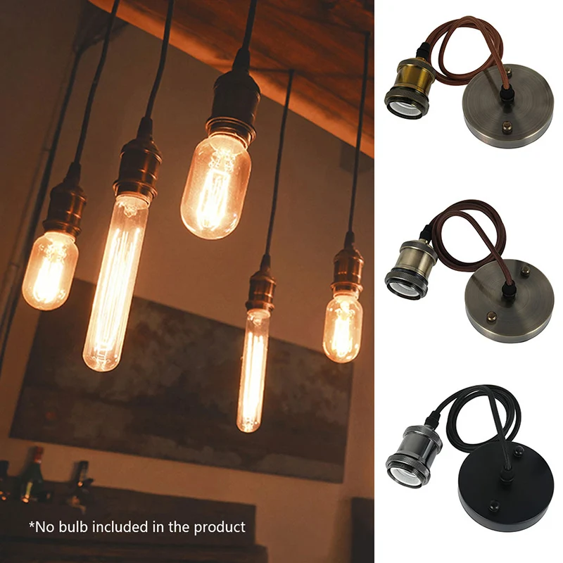 Portalámparas de rosca Edison Vintage, Bases de bombilla E27, 90 260V ...