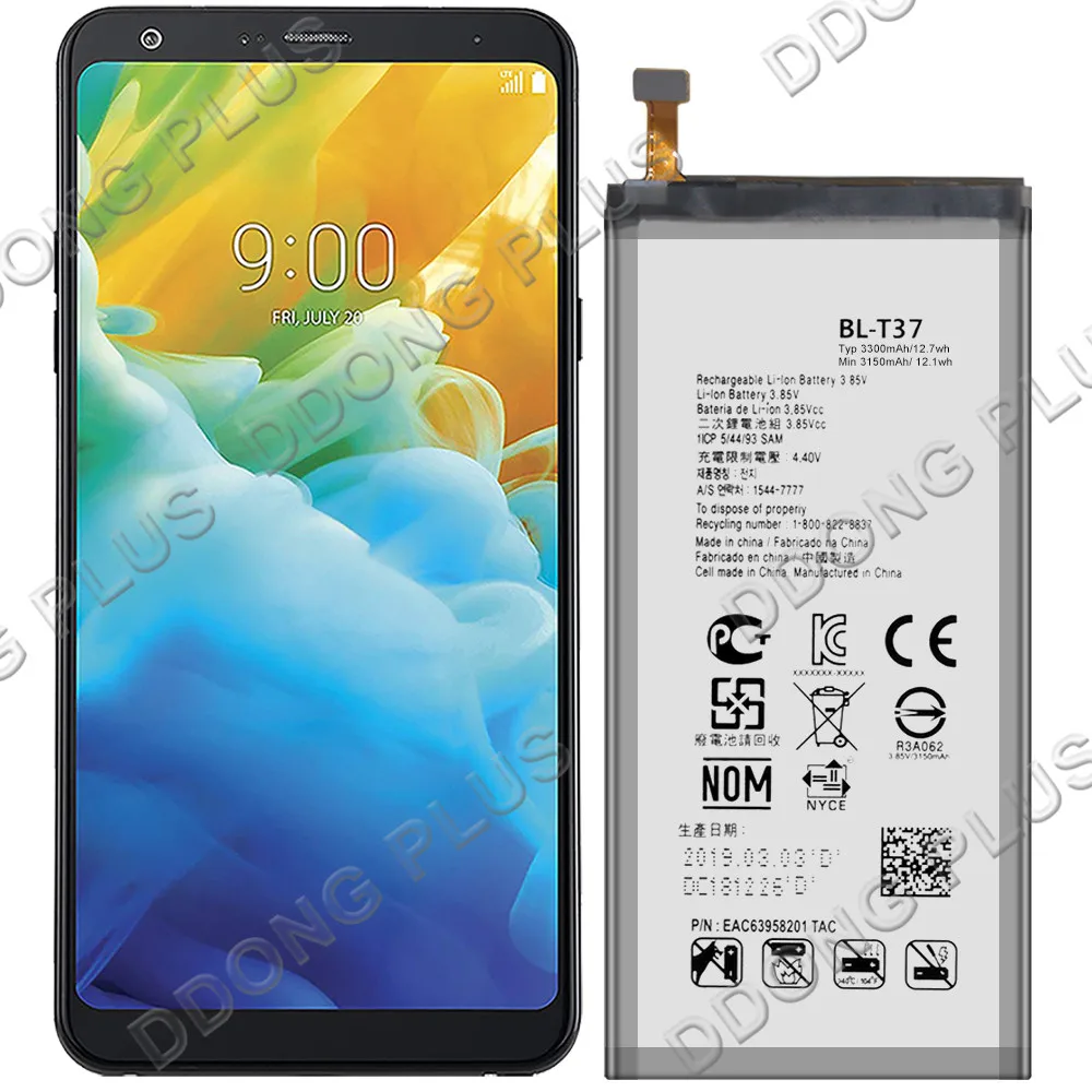 Lg qスタイラス用BL T37バッテリー,交換部品,LM Q710FAバッテリーLM Q710.FG|携帯電話電池| - AliExpress