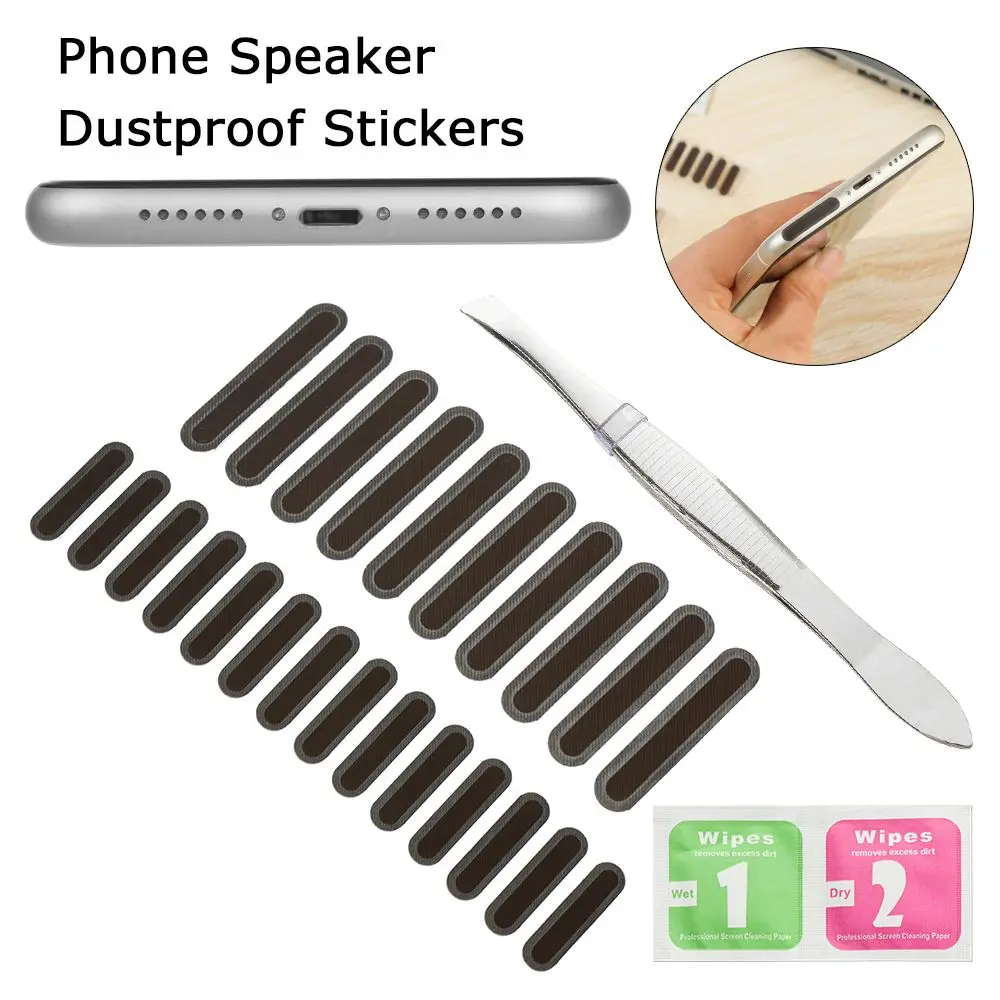 New 10/14Pcs Universal Mobile Phone Speaker Earpiece Dustproof Stickers ...