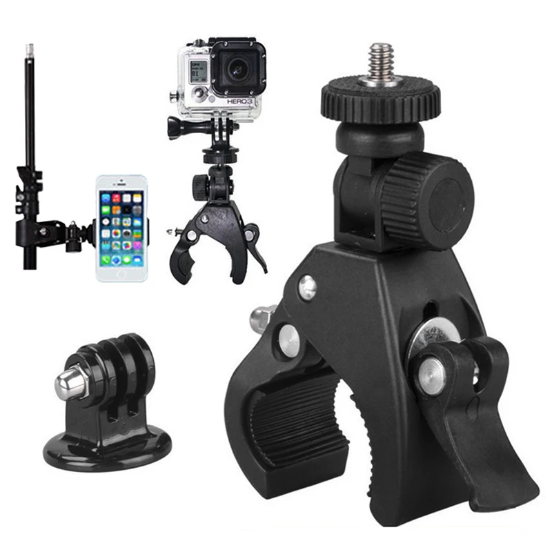 Metal-Gopro-Mount-Bike-Bicycle-Motorcycle-Handlebar-Clamp-for-gopro ...