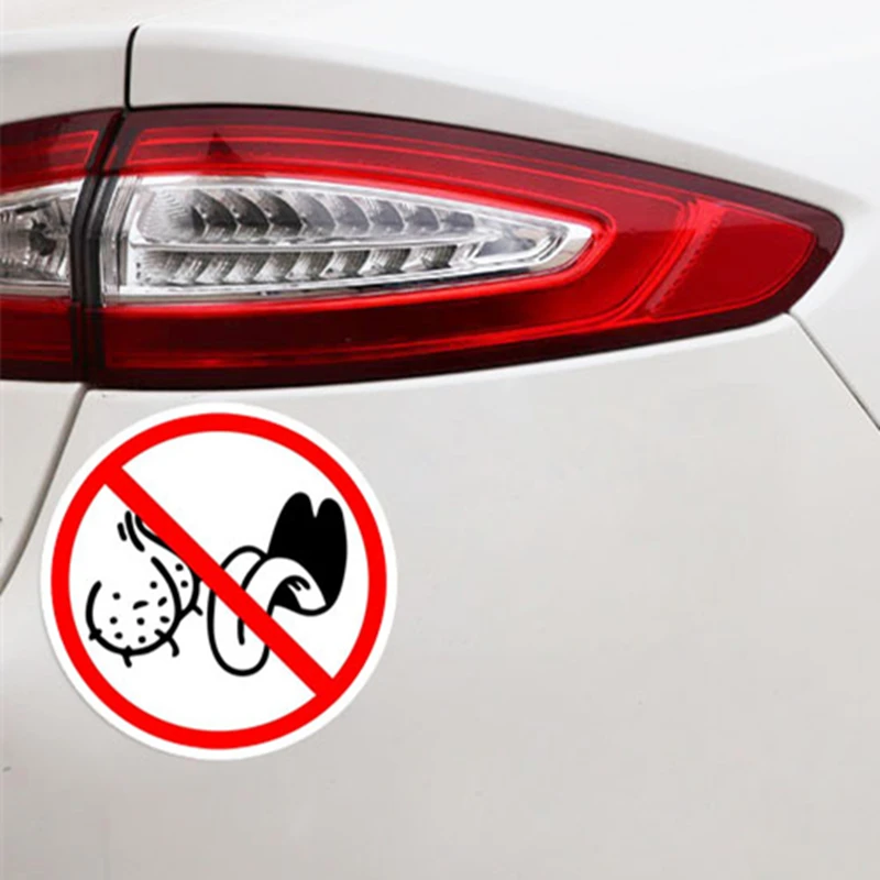 5pcs/lot Hot Sale 10x10cm Funny Car Sticker No Personality Bag Lickers ...