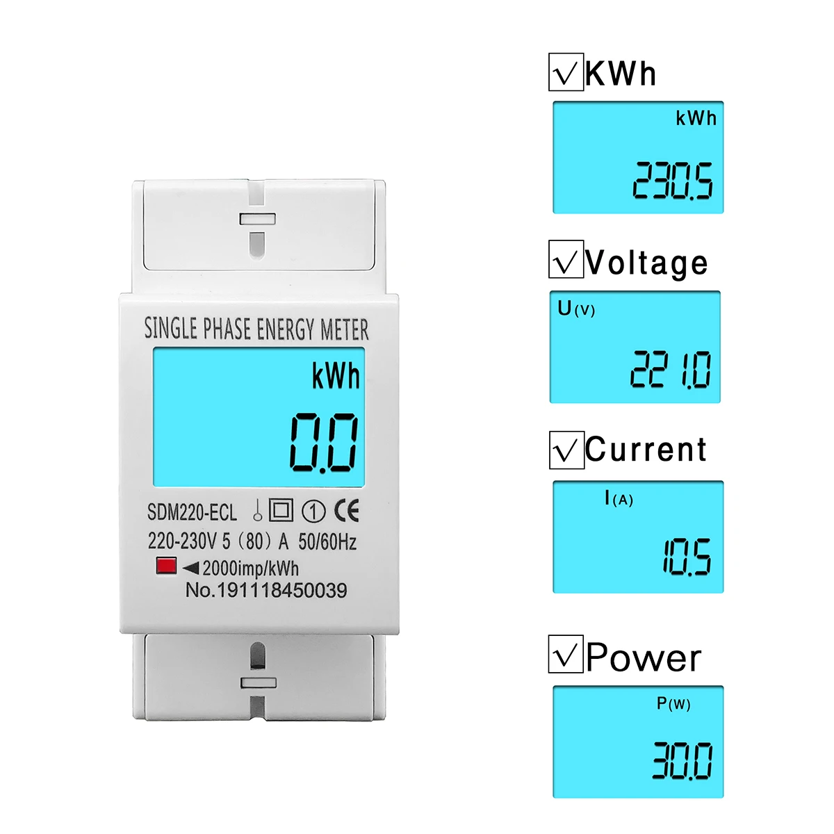 Single Phase Energy Meter Diagram