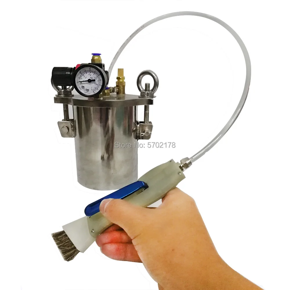 Semi-Automatic Hand Glue Brushing Machine bristle glue brush pneumatic ...