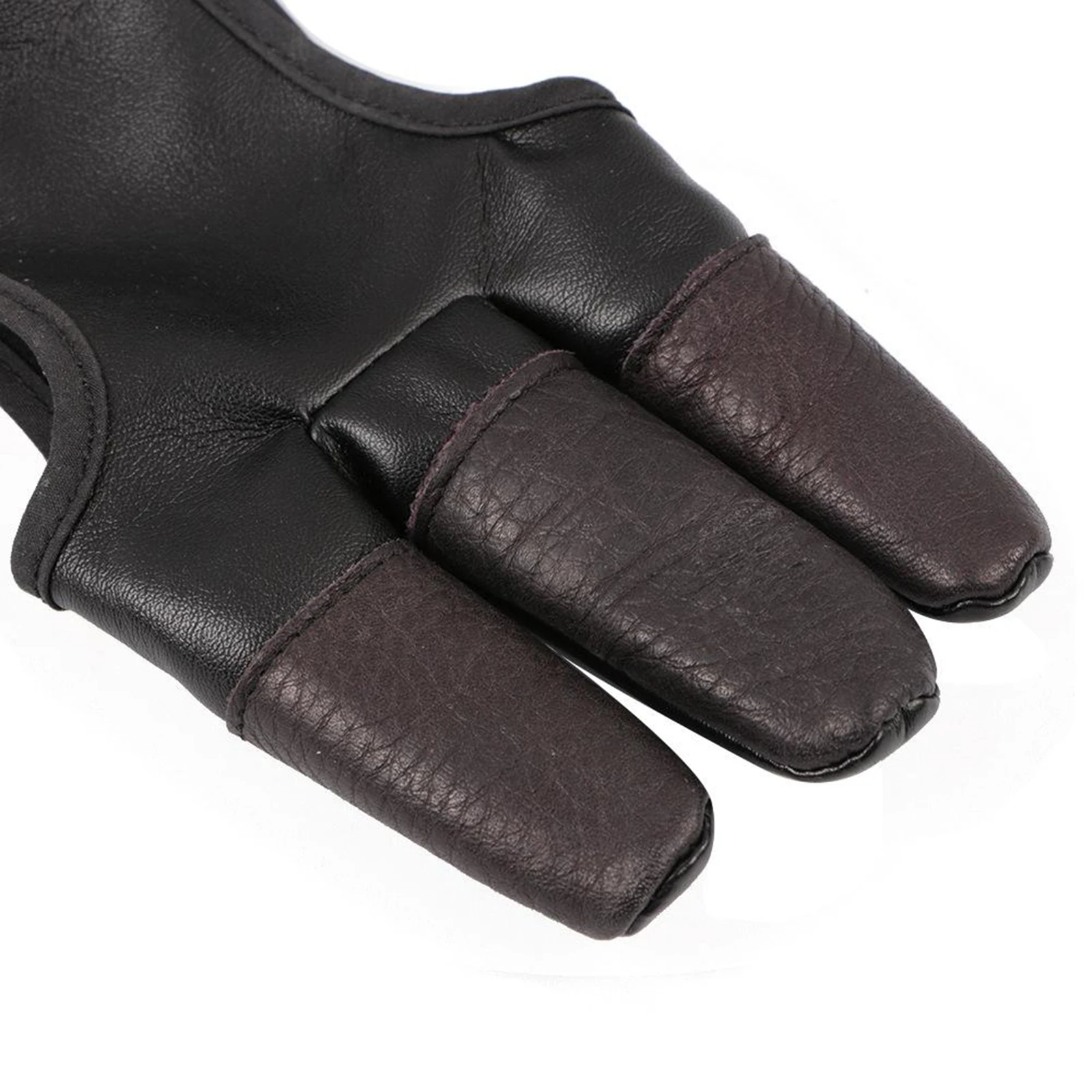 Archery Gloves 3-Finger Shooting Adults Kids Fingers Tab Adjustable ...