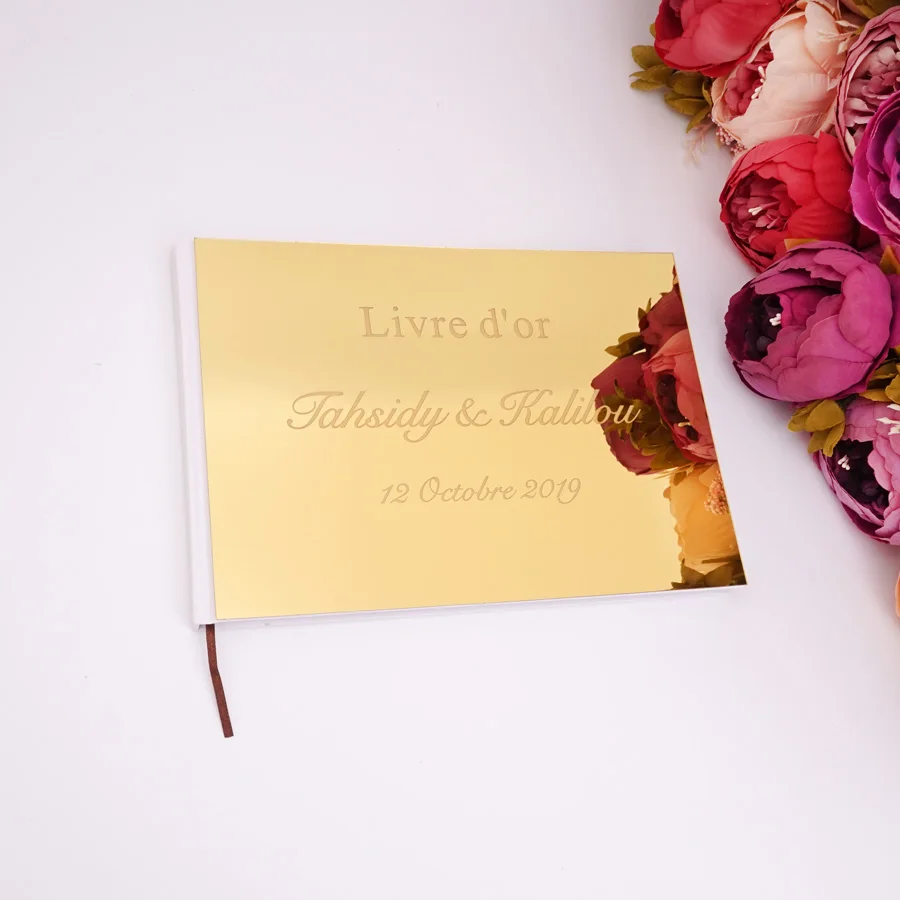 25x18cm-Custom-Horizontal-Signature-Guestbook-Personalized-Wedding ...