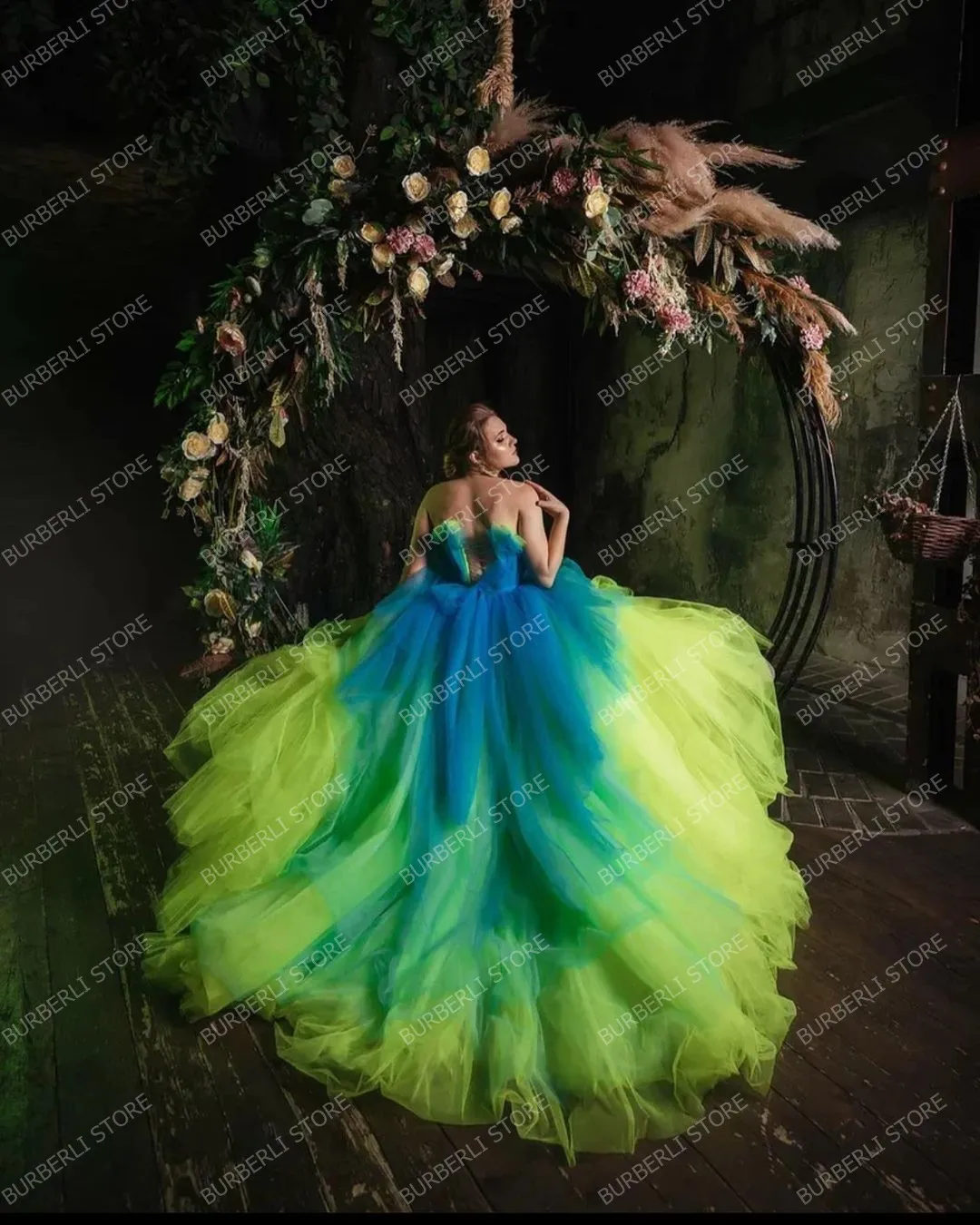 Green Nature Dresses