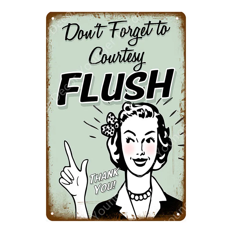 Laundry Cleaning Metal Signs Kitchen Herb Garden Poster Wall Plaque ...