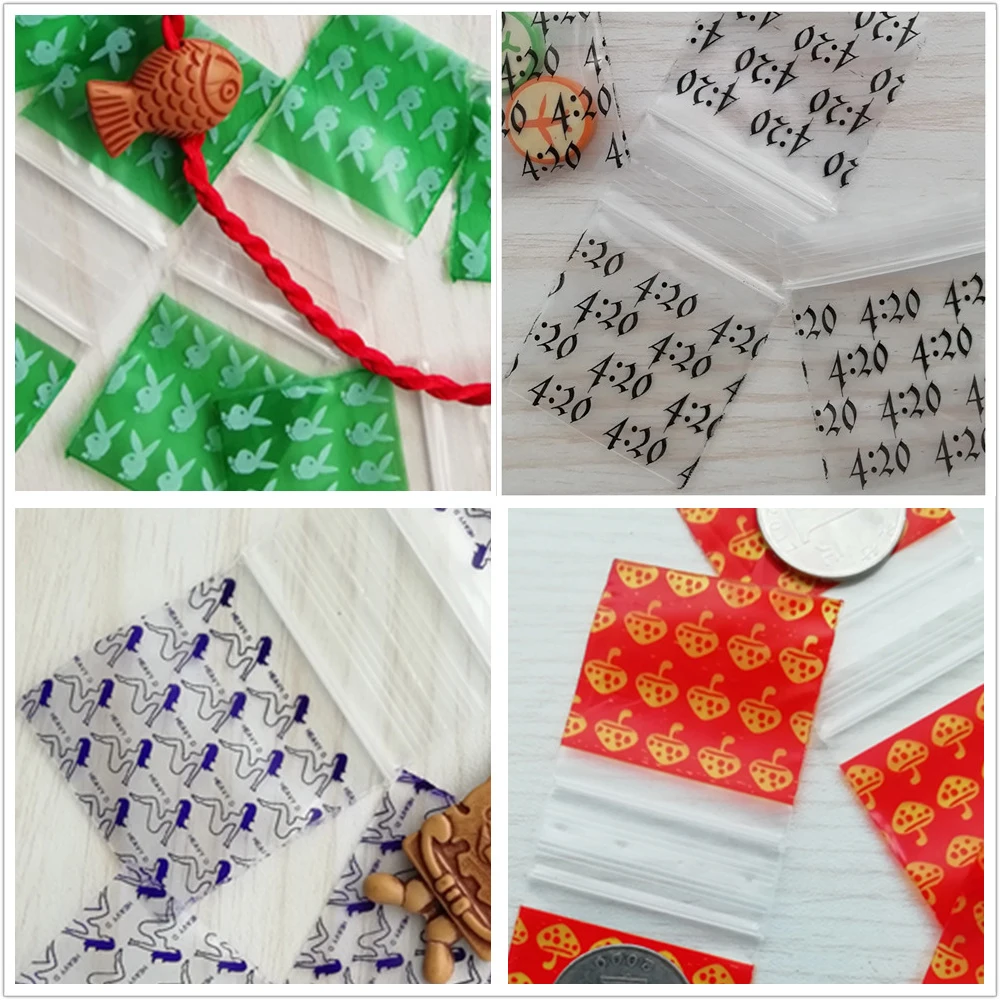 Small-Zipped-Lock-Reclosable-Plastic-Zip-Lock-Design-Bags-4Patterns ...
