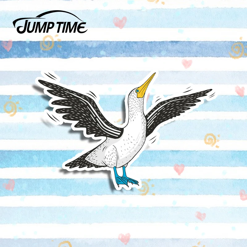 Jump-Time-13cm-x-8-5cm-Blue-Footed-Booby-Bird-Funny-Vinyl-Decal ...