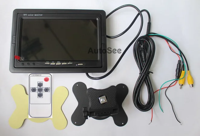 Monitor de tela lcd tft hd de 7 polegadas para sistema de câmera ...