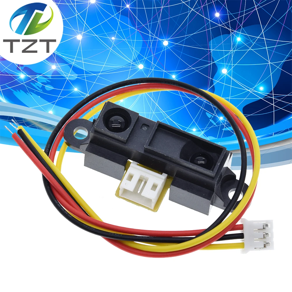 TZT Sensor infrarrojo de proximidad para arduino, GP2Y0A21YK0F GP2Y0A21 ...