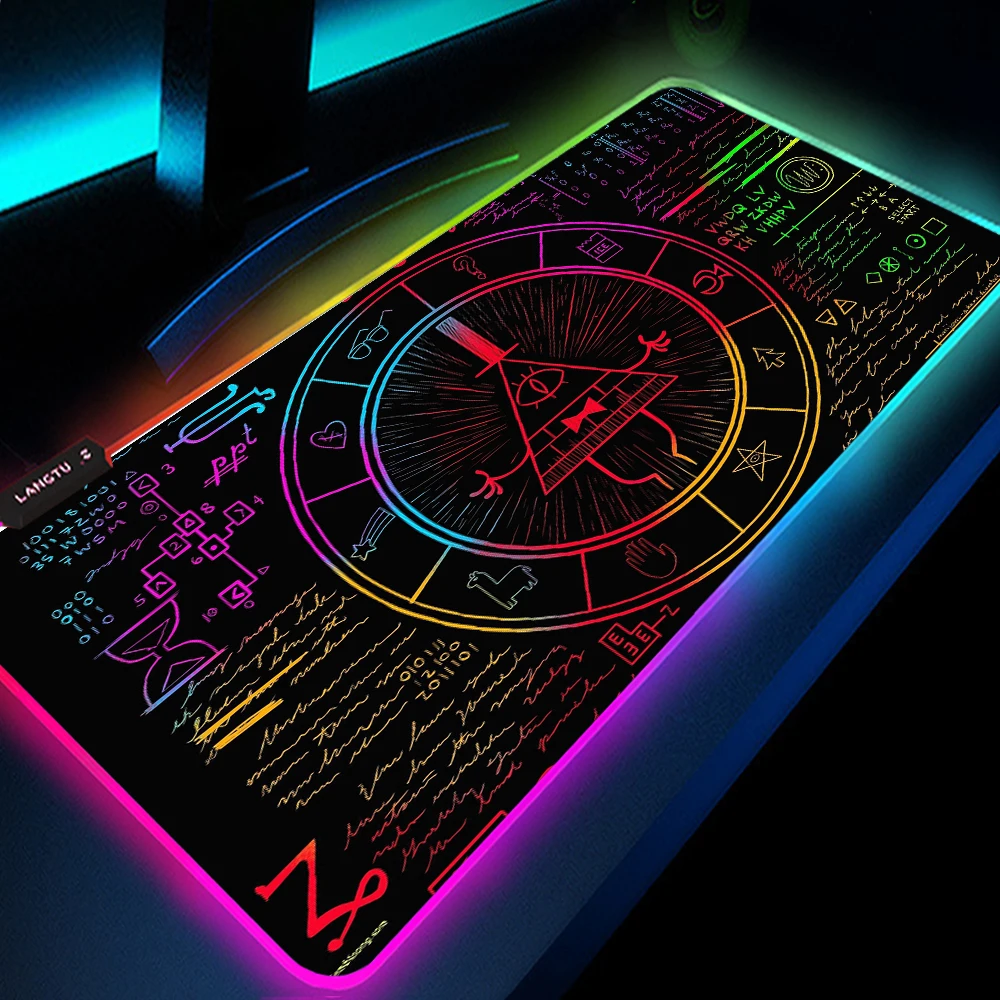 Alfombrilla-de-rat-n-Rgb-Gravity-drop-Bill-Cipher-tapete-de-juego-para ...