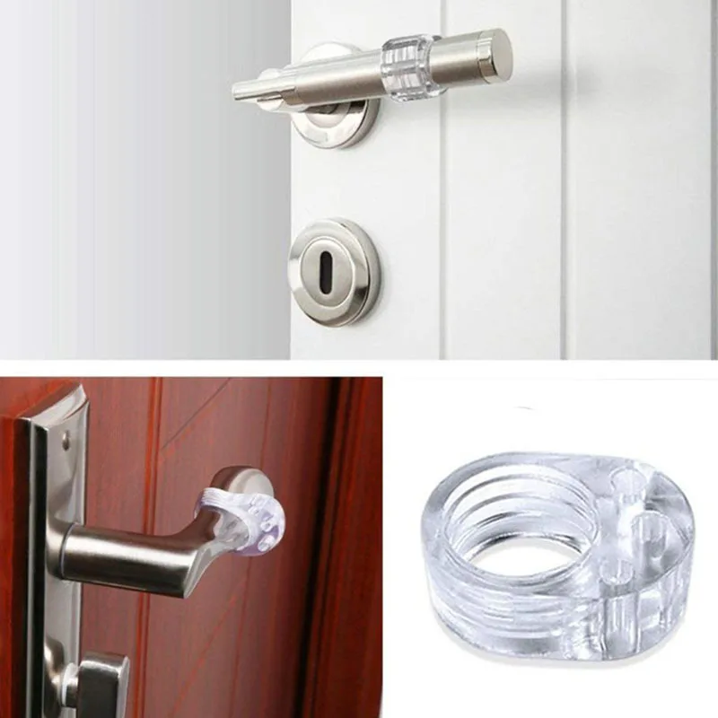 Transparent-Silicone-Door-Stops-for-Bedroom-Door-Handle-Impact ...
