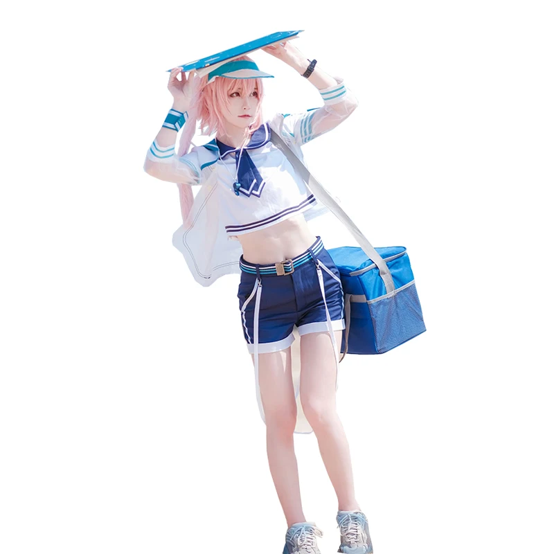 Anime! Arknights Ansel Battle Suit Leisurely Holiday Swimsuit Uniform ...
