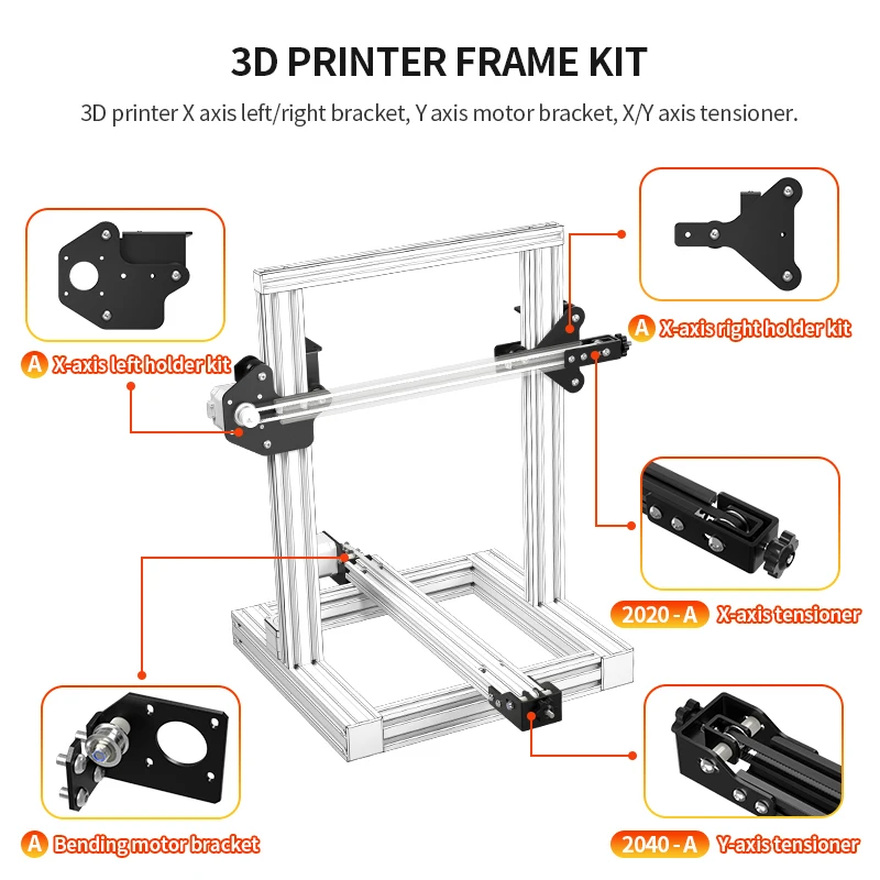3d Printer Parts Y/x Axis Motor Mount Bracket Right/ Left X/z-axis ...